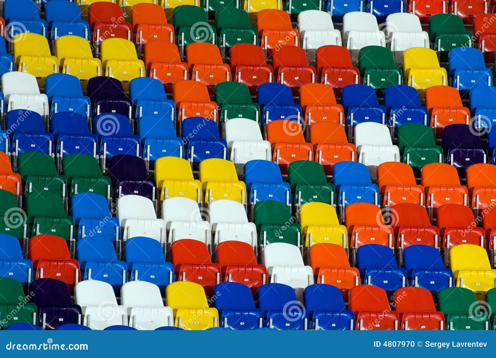 Stadium seats stock photo. Image of stadium, empty, tribunes - 4807970