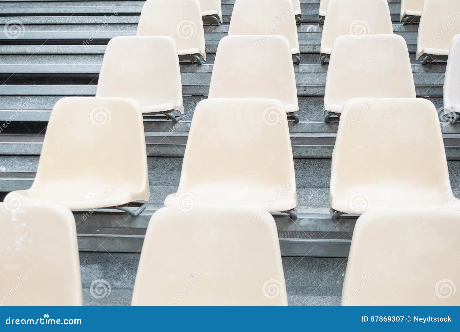 Stadium seats alignment stock image. Image of bench, arena - 87869307