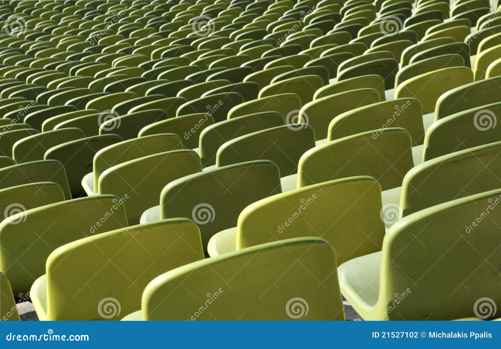 Stadium seats in a row stock photo. Image of field, chairs - 21527102