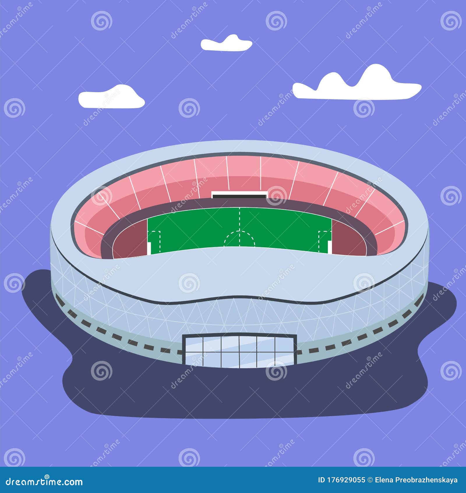 Stadium for Sporting Events. Architecture of Public Places ...