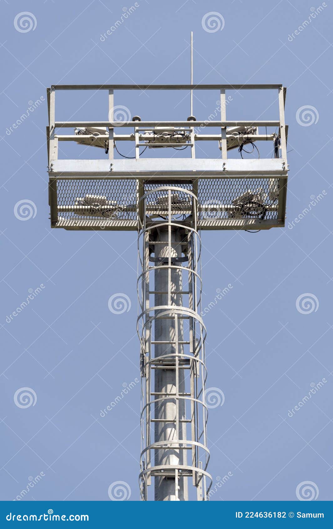 The Stadium Spot-light Tower Royalty-Free Stock Photo | CartoonDealer ...