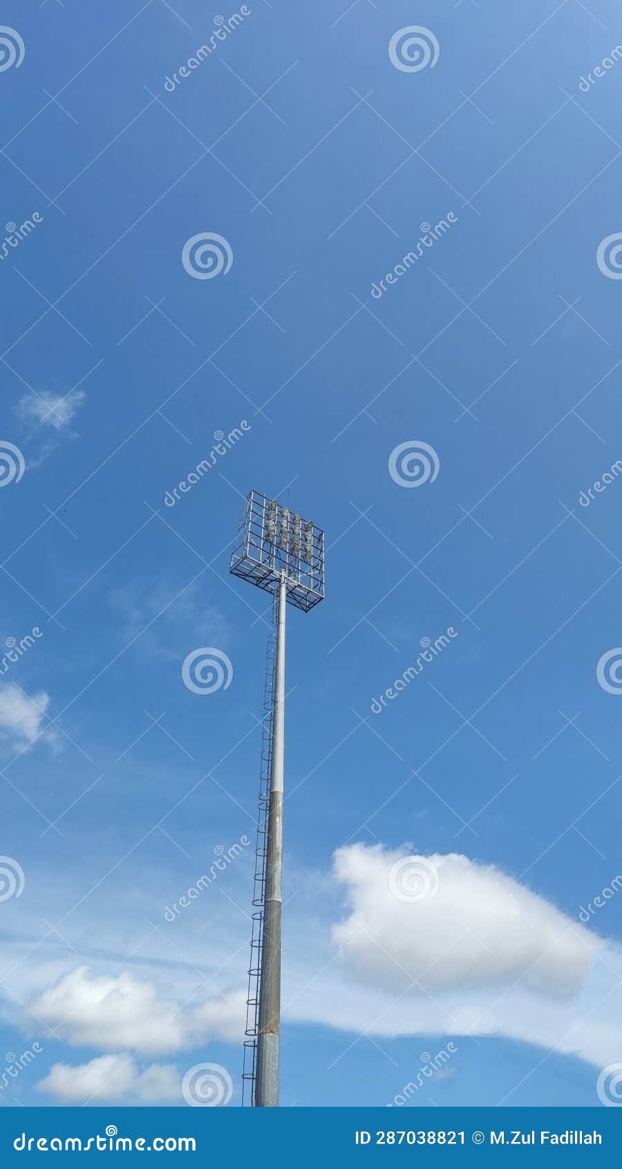 A Stadium Spotlight Pole in Kuala Tangkal Indonesia Stock Image - Image ...