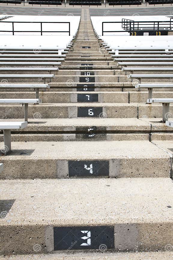 Stadium Stairs stock photo. Image of bench, audience - 14757588