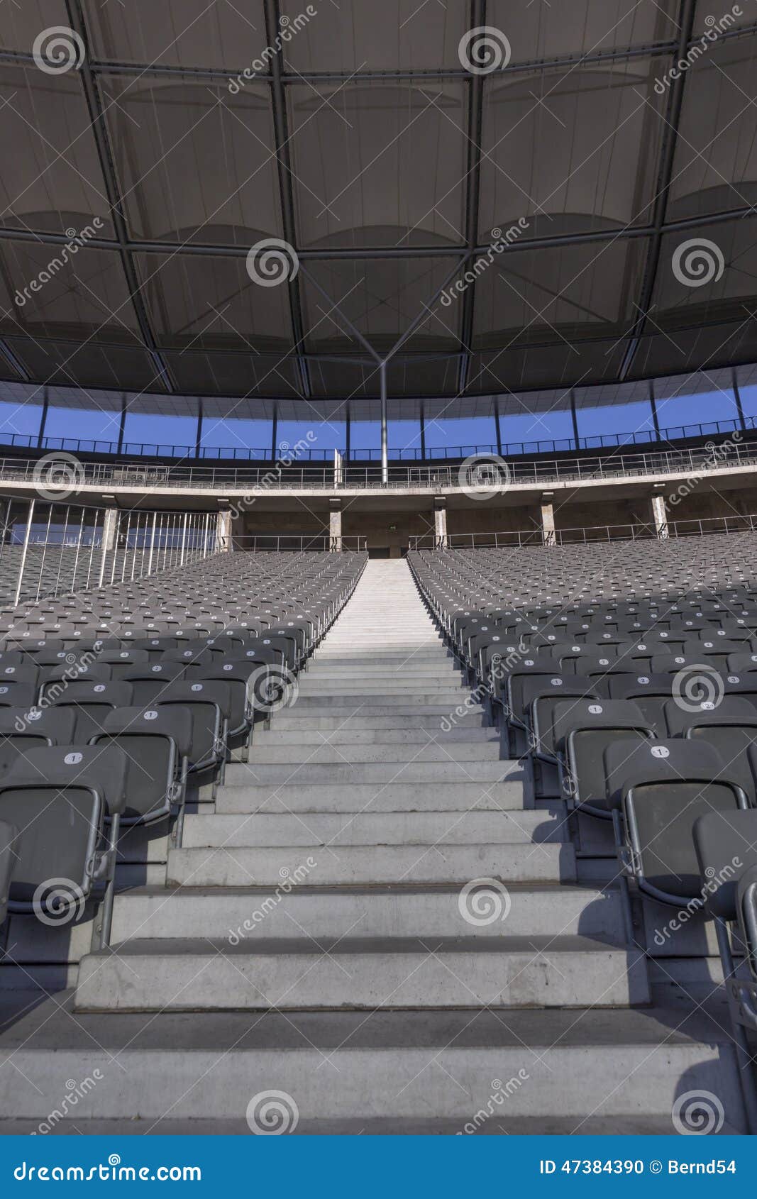 Stadium stairs editorial image. Image of plates, spectators - 47384390
