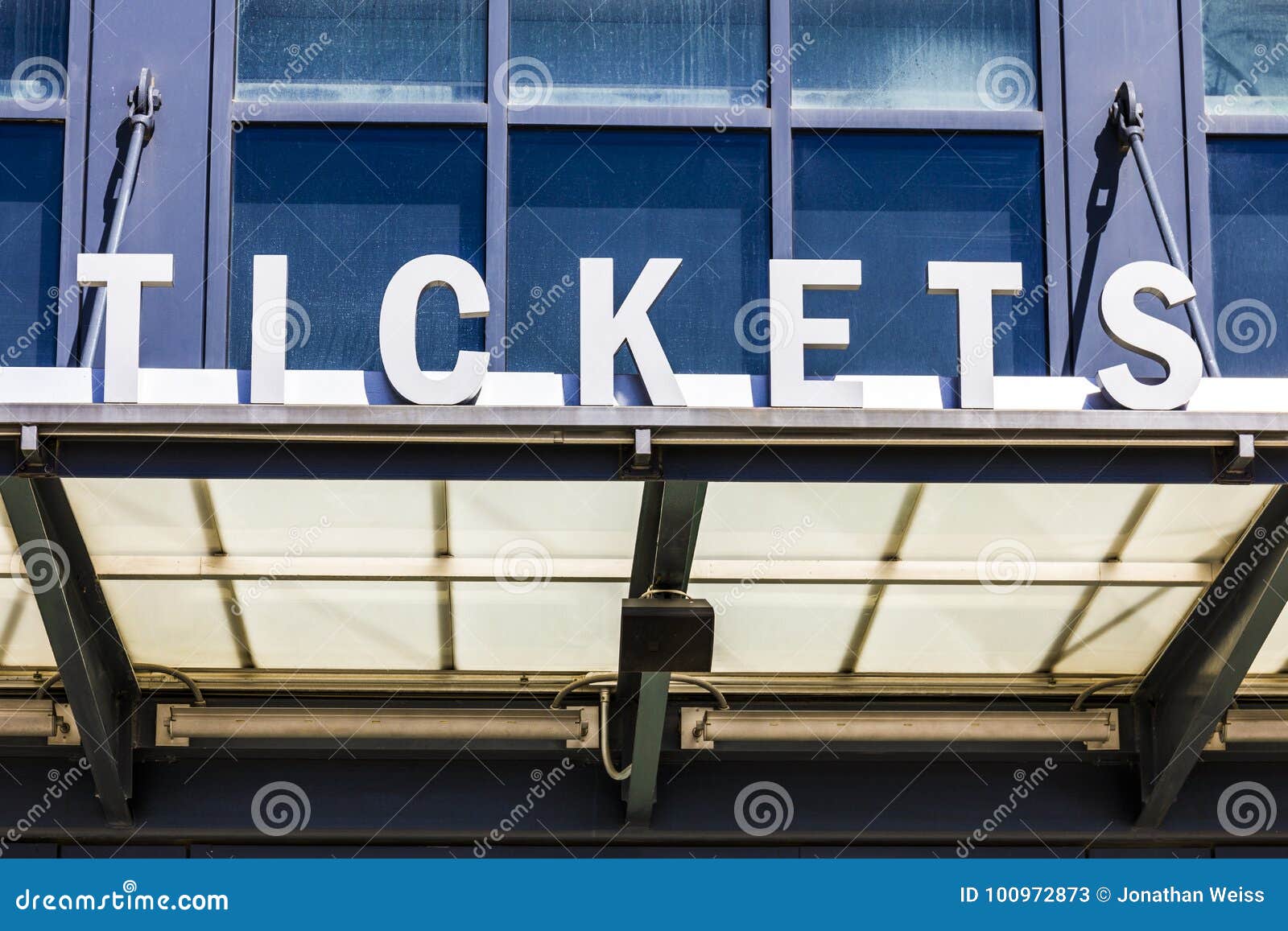 Stadium Ticket Booth Window Sign I Stock Image - Image of concert ...