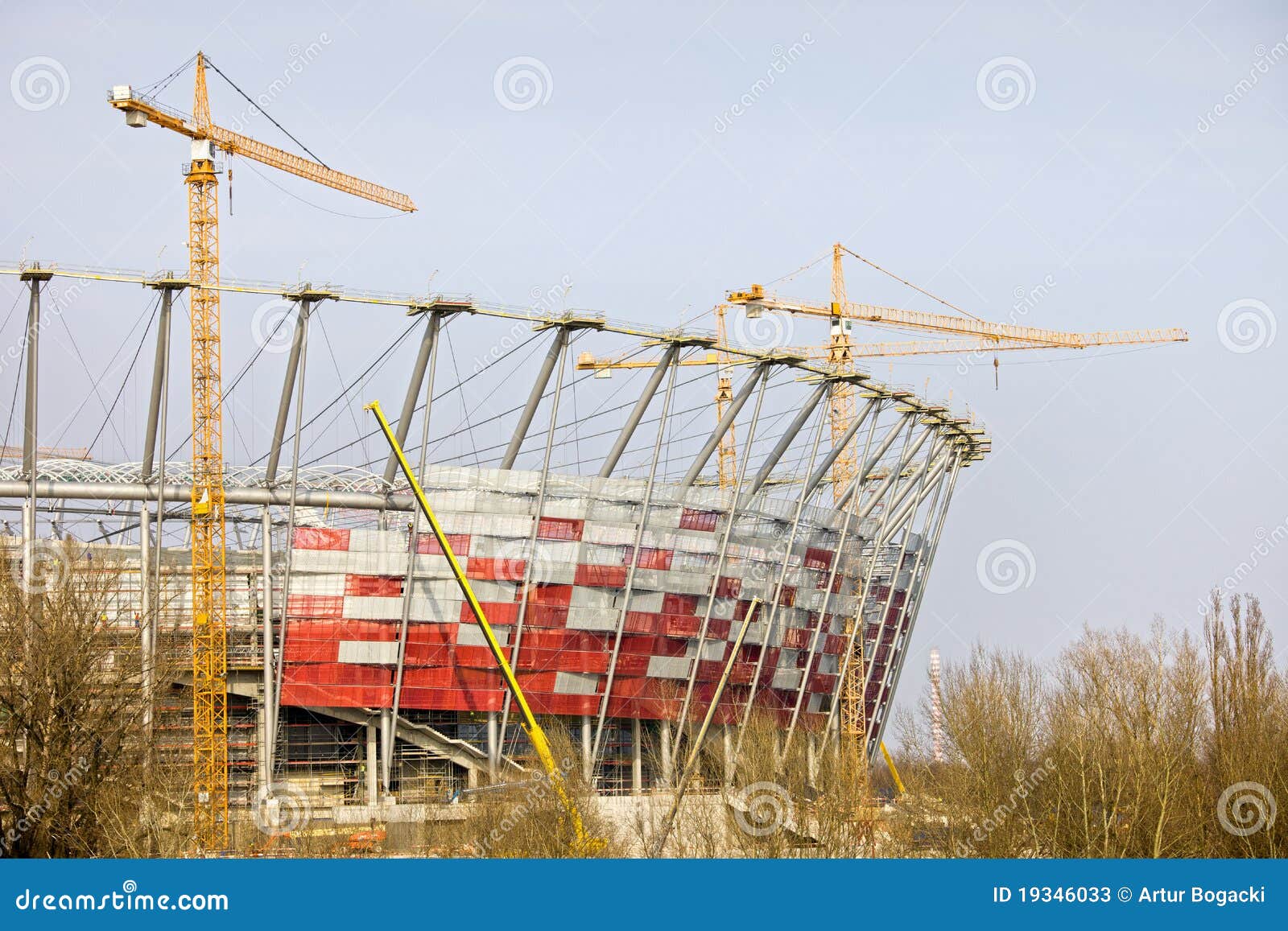 Stadium Under Construction stock image. Image of football - 19346033