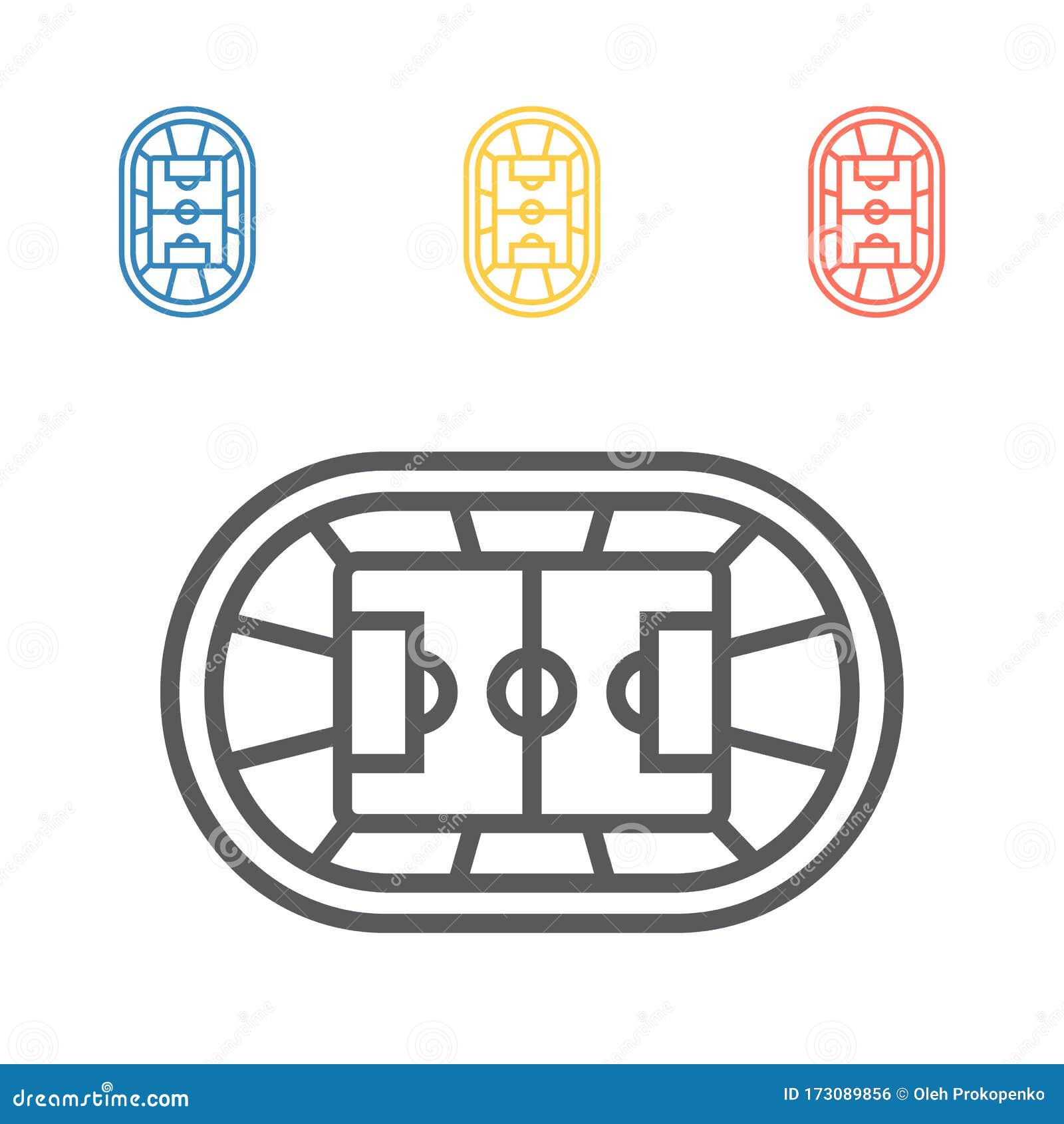 Stadium Vector Sign. Vector Signs for Web Graphics Stock Vector ...