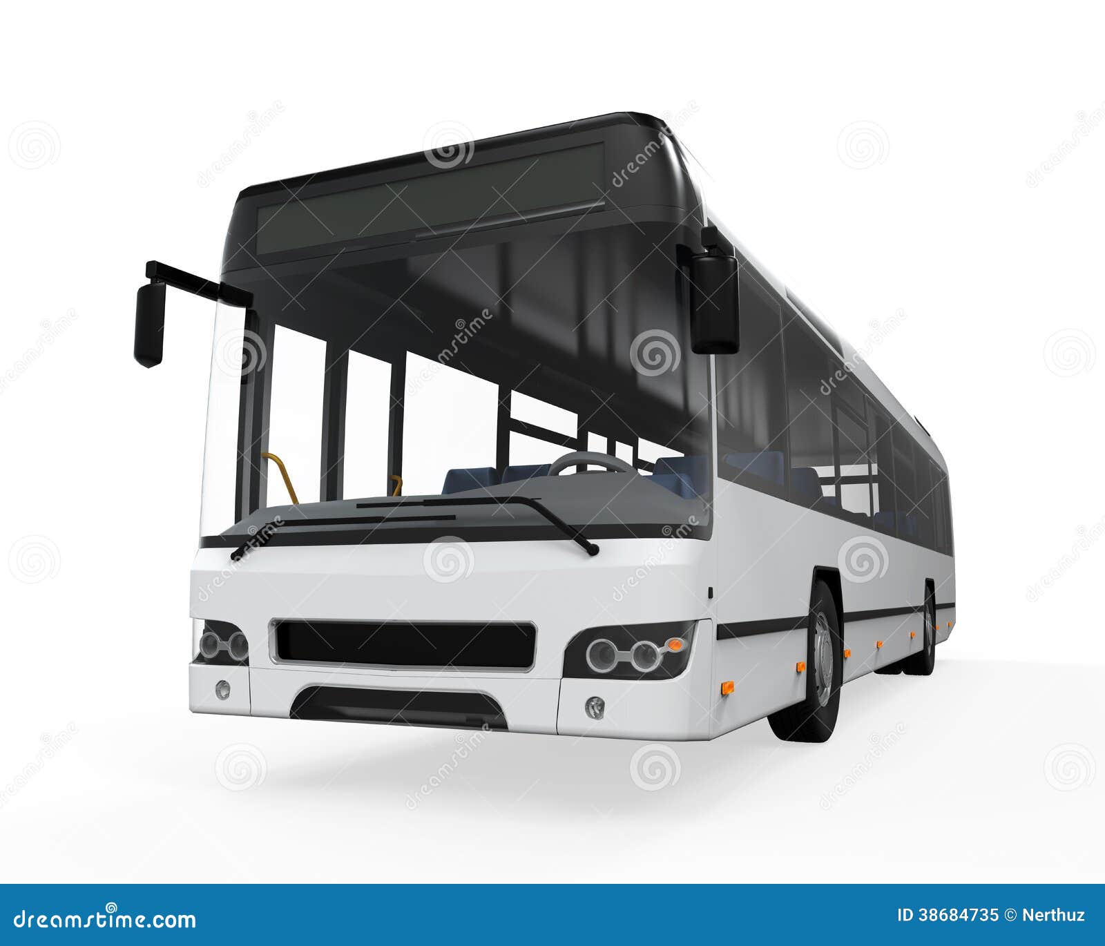 Stadsbus stock afbeelding. Image of teruggeven, levering - 38684735