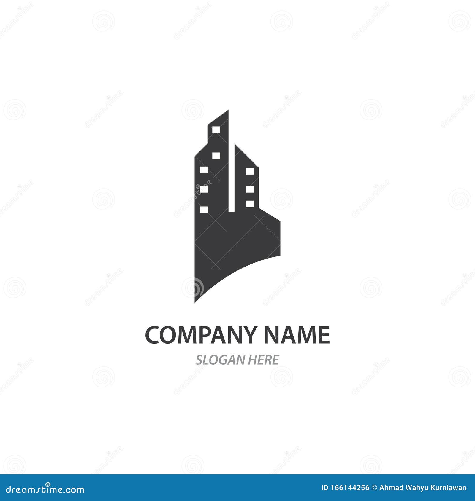 Stadskyline, Symbool Van Het Silhouette Van De Stad Vector Vector ...