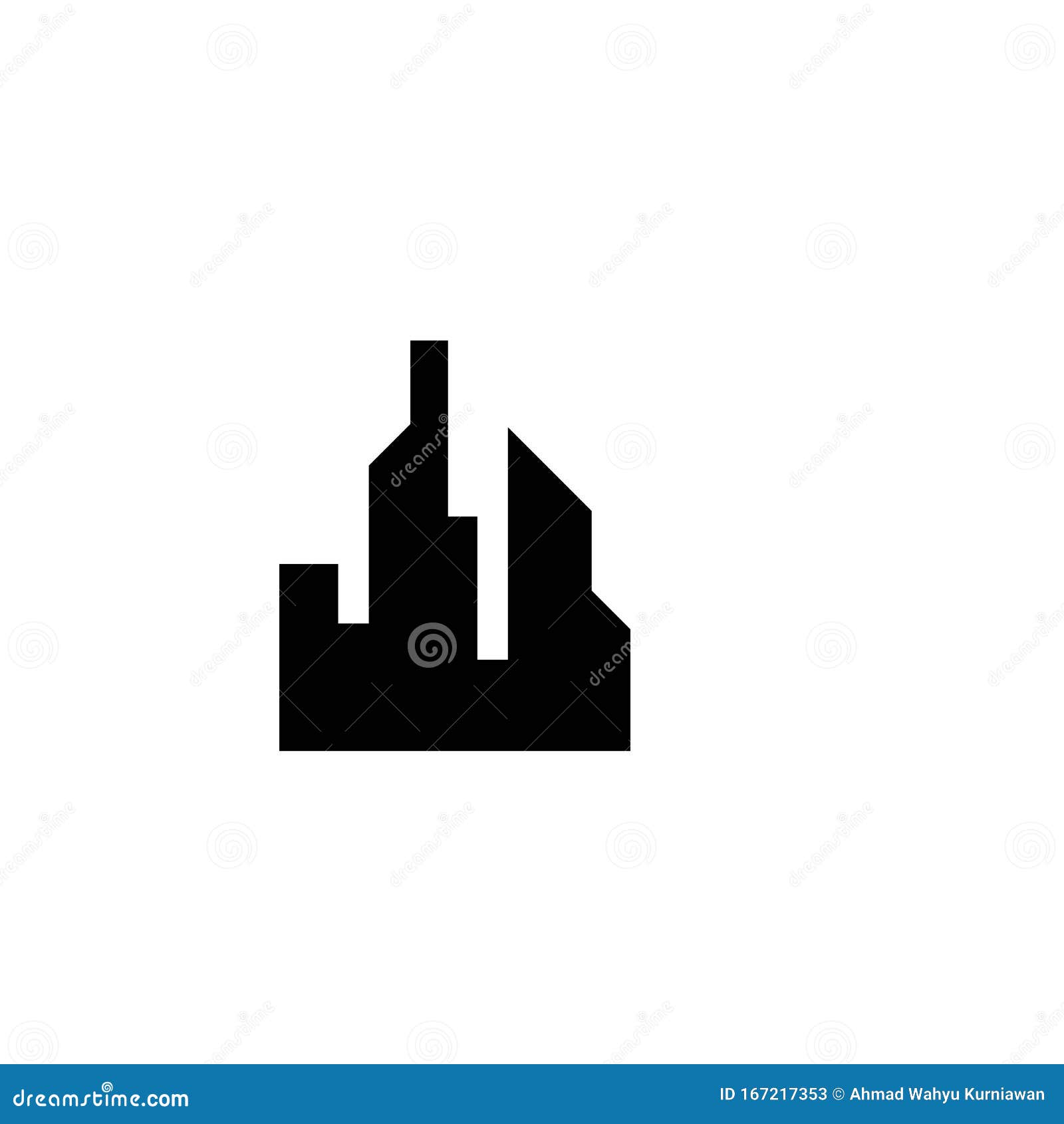 Stadskyline, Symbool Van Het Silhouette Van De Stad Vector Vector ...