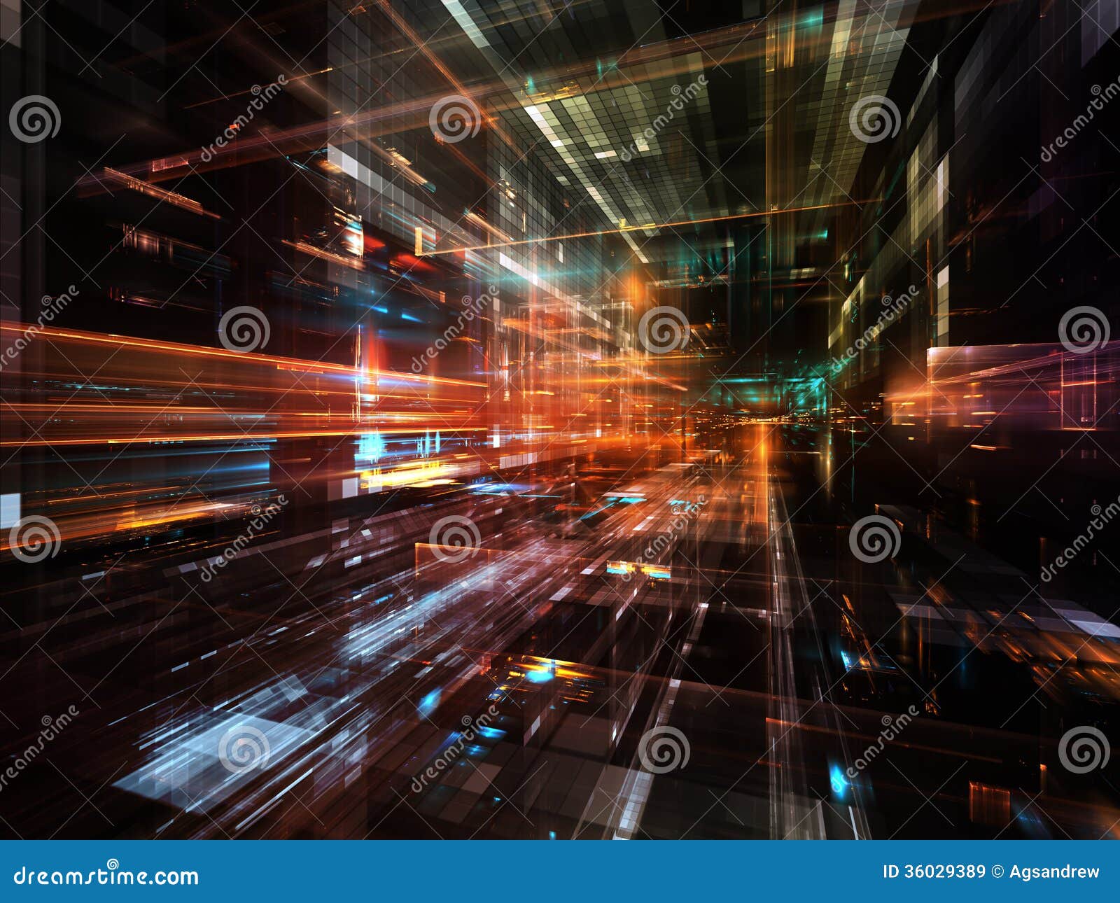 Stadslichten stock afbeelding. Image of toekomst, effect - 36029389