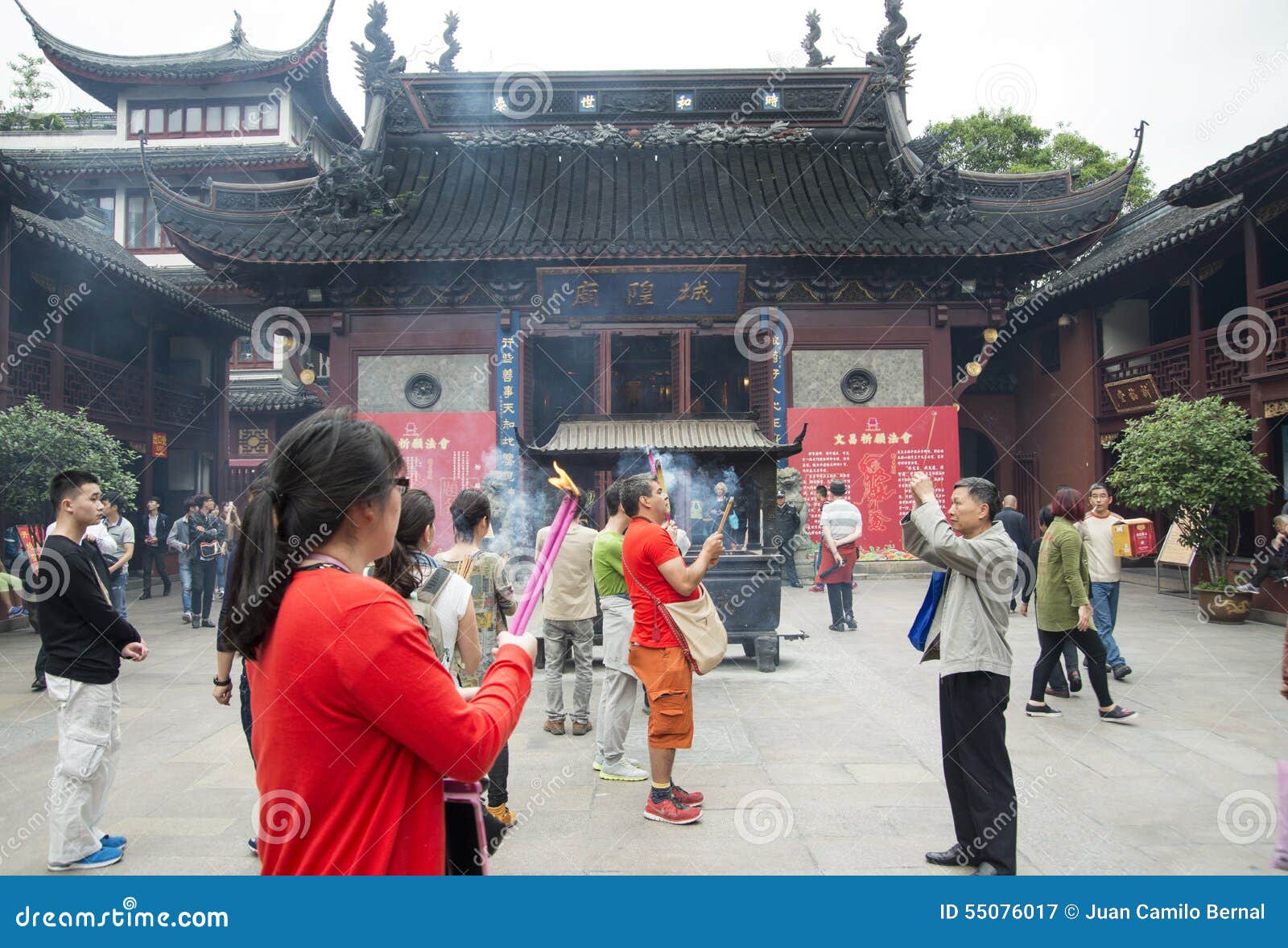 Stadt-Gott-Tempel Oder Chenghuang Miao, in Shanghai Redaktionelles ...