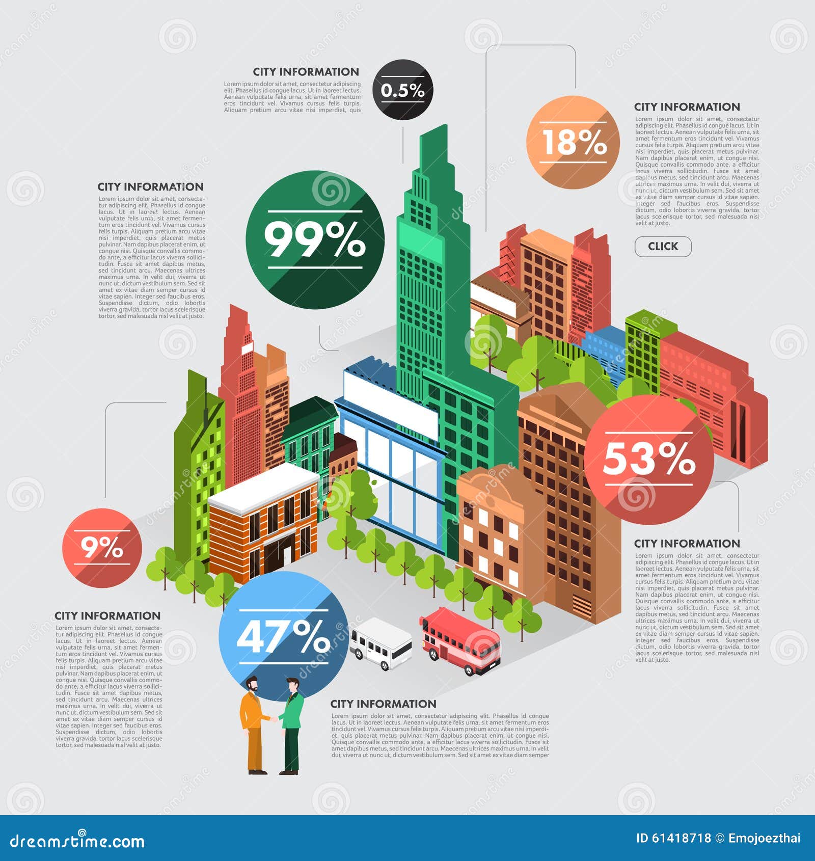 Stadt infographic vektor abbildung. Illustration von plan - 61418718