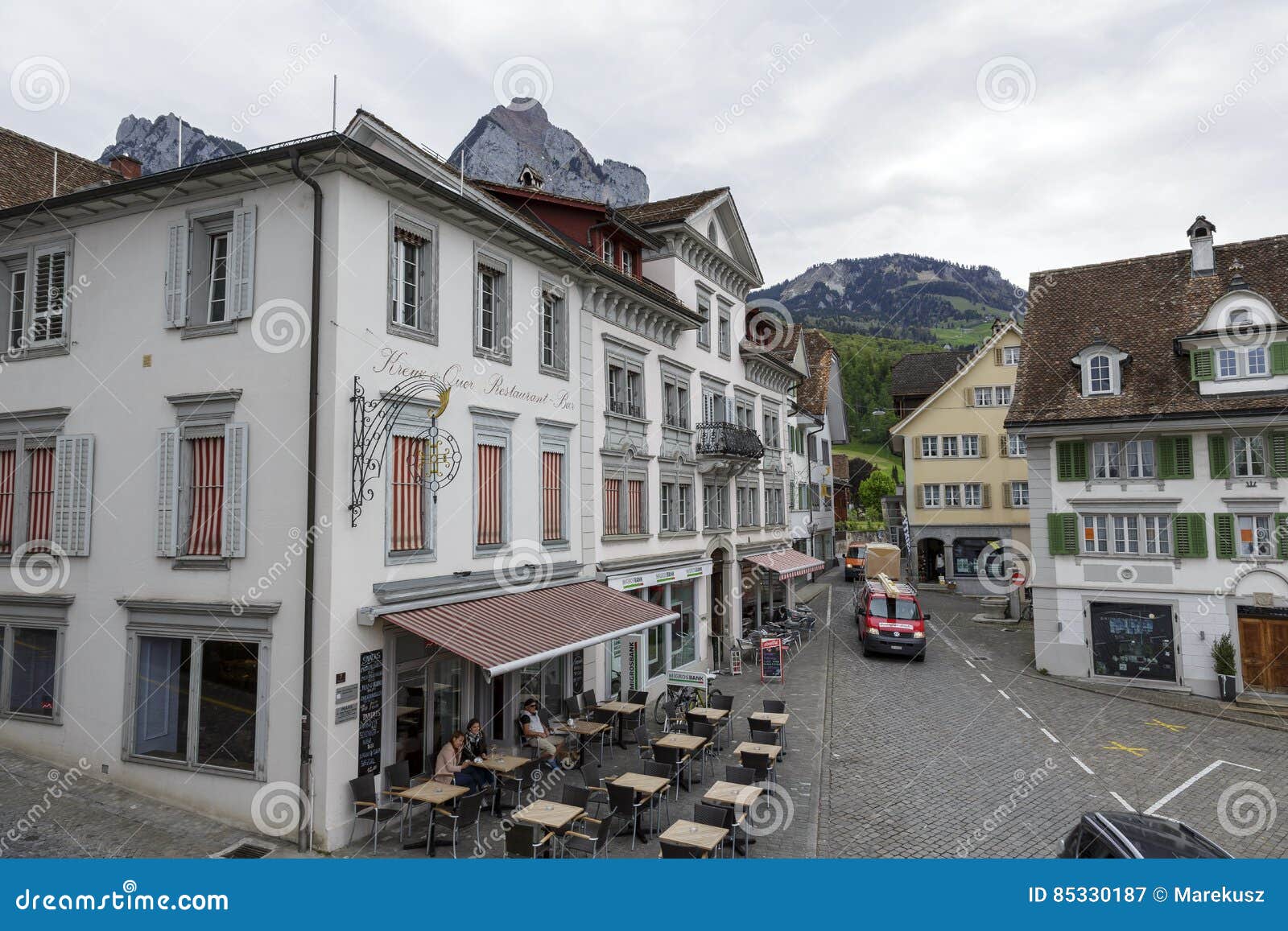 Stadt Von Schwyz in Der Schweiz Redaktionelles Stockfotografie - Bild ...