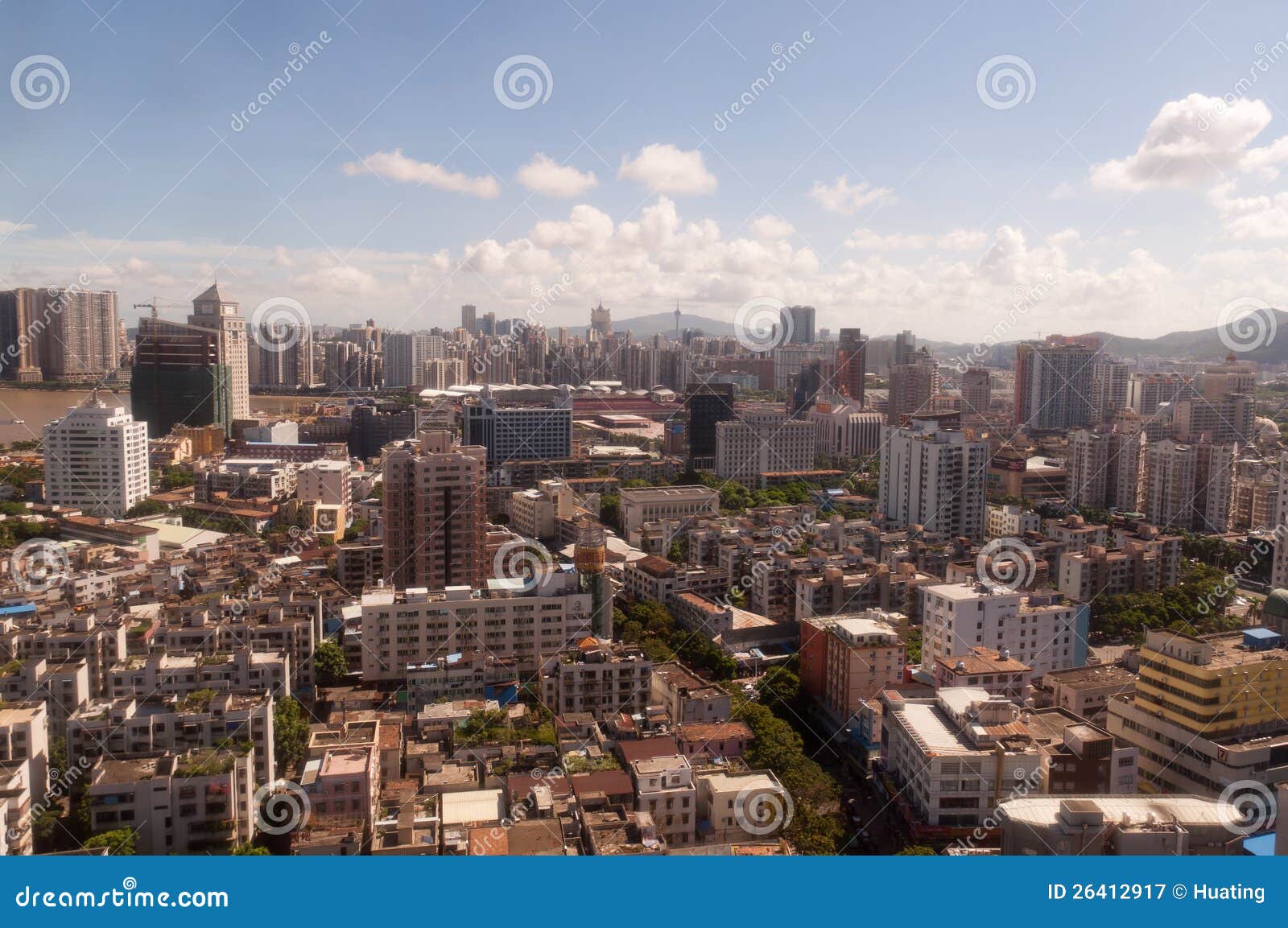 Stadtbild Zhuhai und Macao redaktionelles stockfotografie. Bild von ...