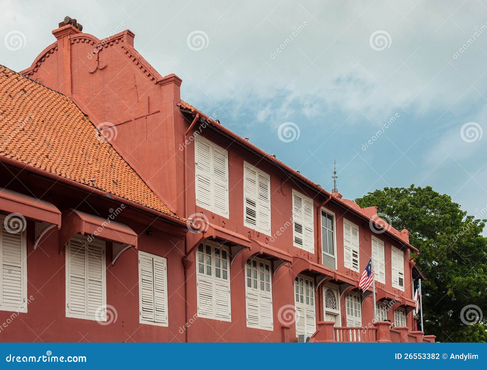 Stadthuys (Dutch City Hall) in Melaka Stock Photo - Image of historical ...