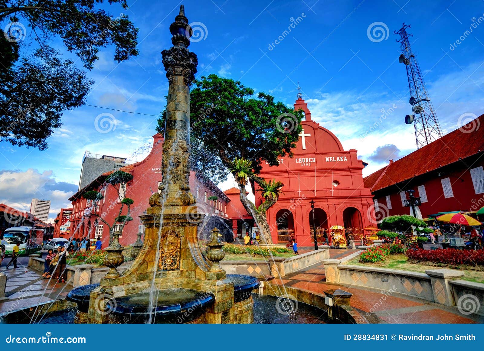 The Stadthuys in HDR editorial photo. Image of malacca - 28834831