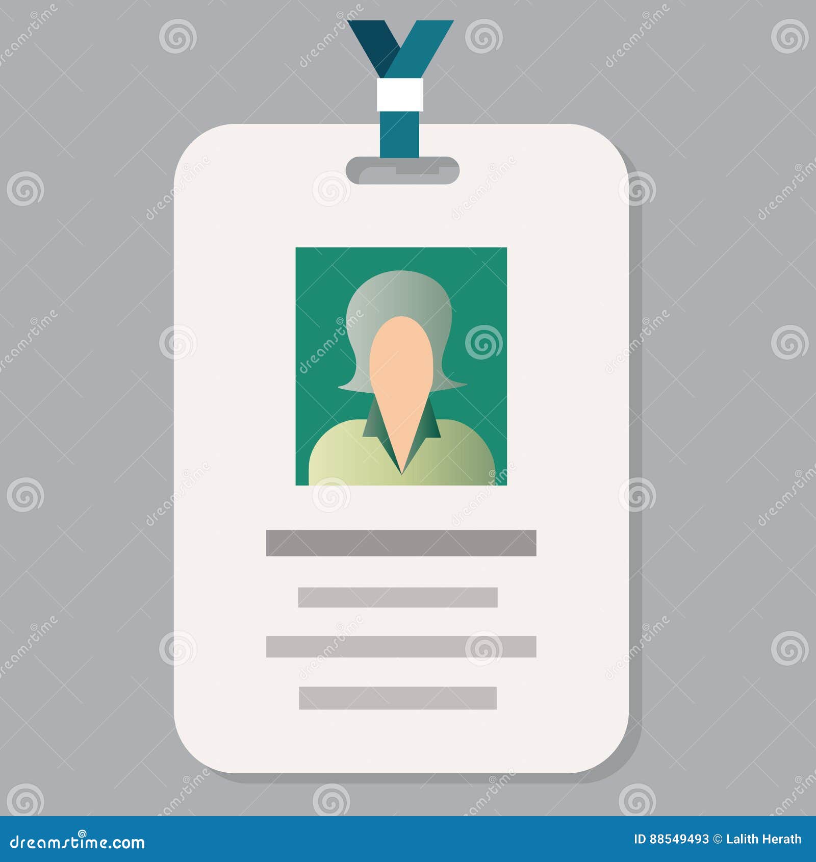 Pass Id Card Icon Vector Identification Badge | CartoonDealer.com ...