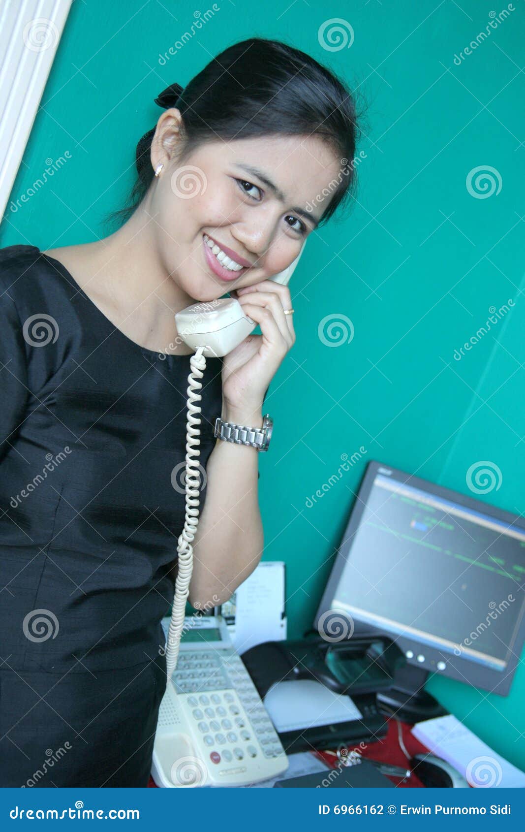 Staff calling stock photo. Image of calling, staff, woman - 6966162