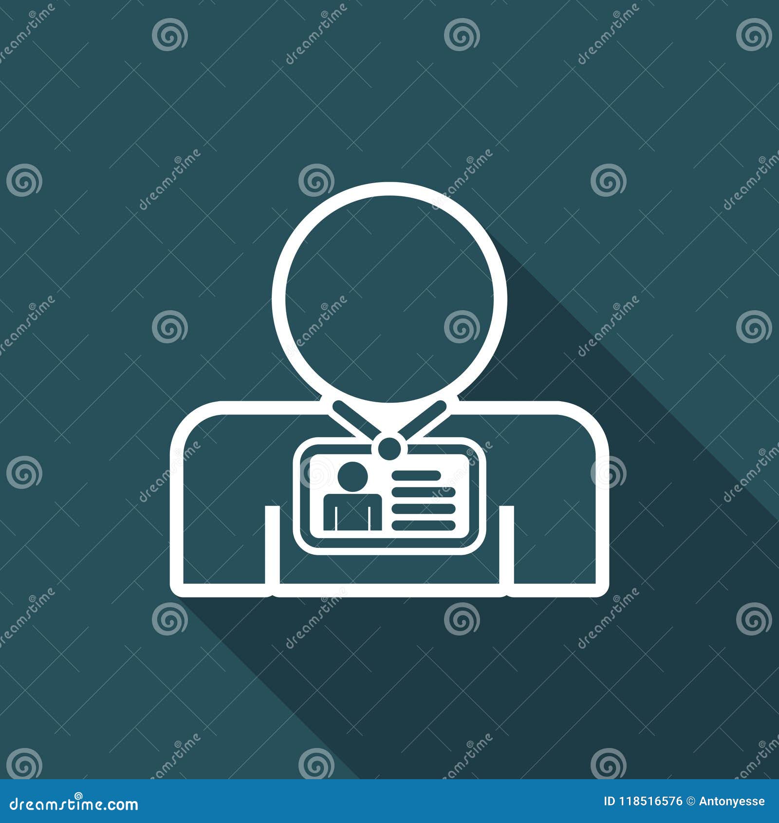 Staff card identity stock vector. Illustration of identification ...