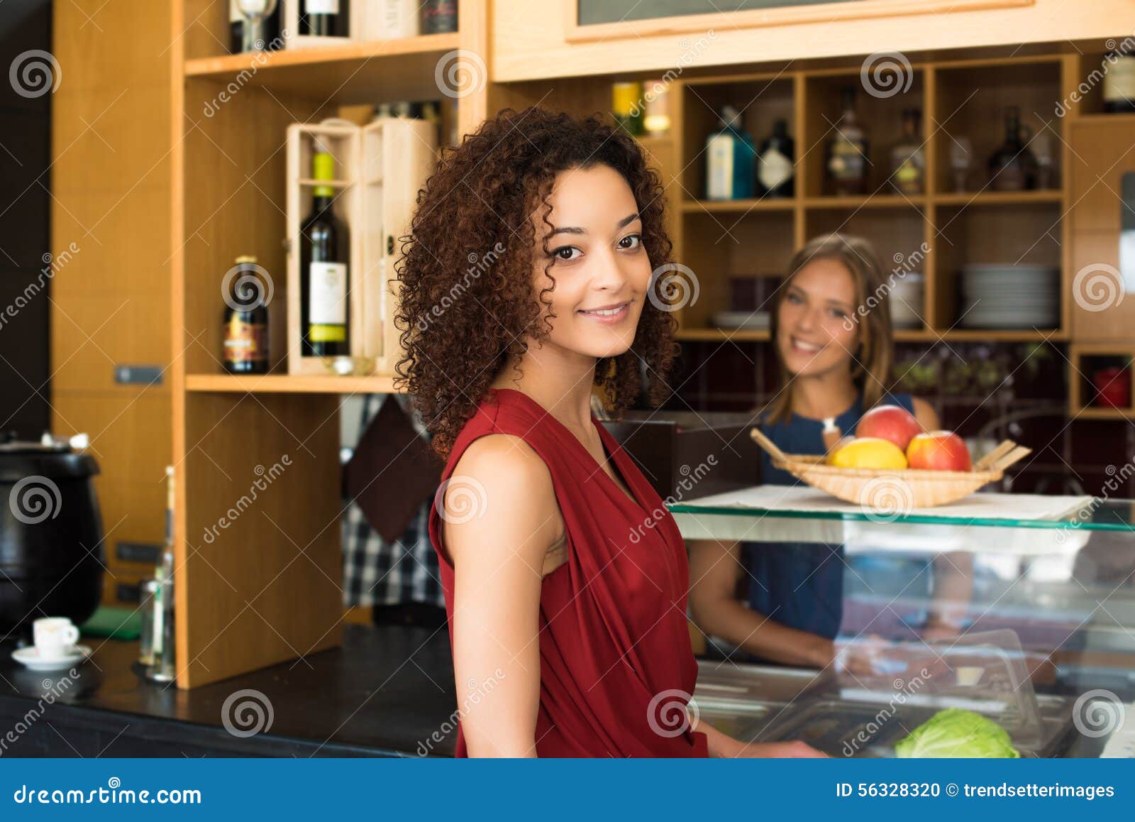 Staff at coffee shop stock photo. Image of menu, restaurant - 56328320