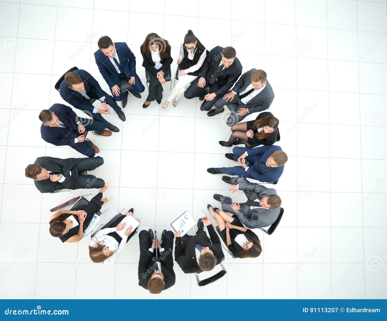 Staff Discussing in a Formal Setting Stock Image - Image of office ...
