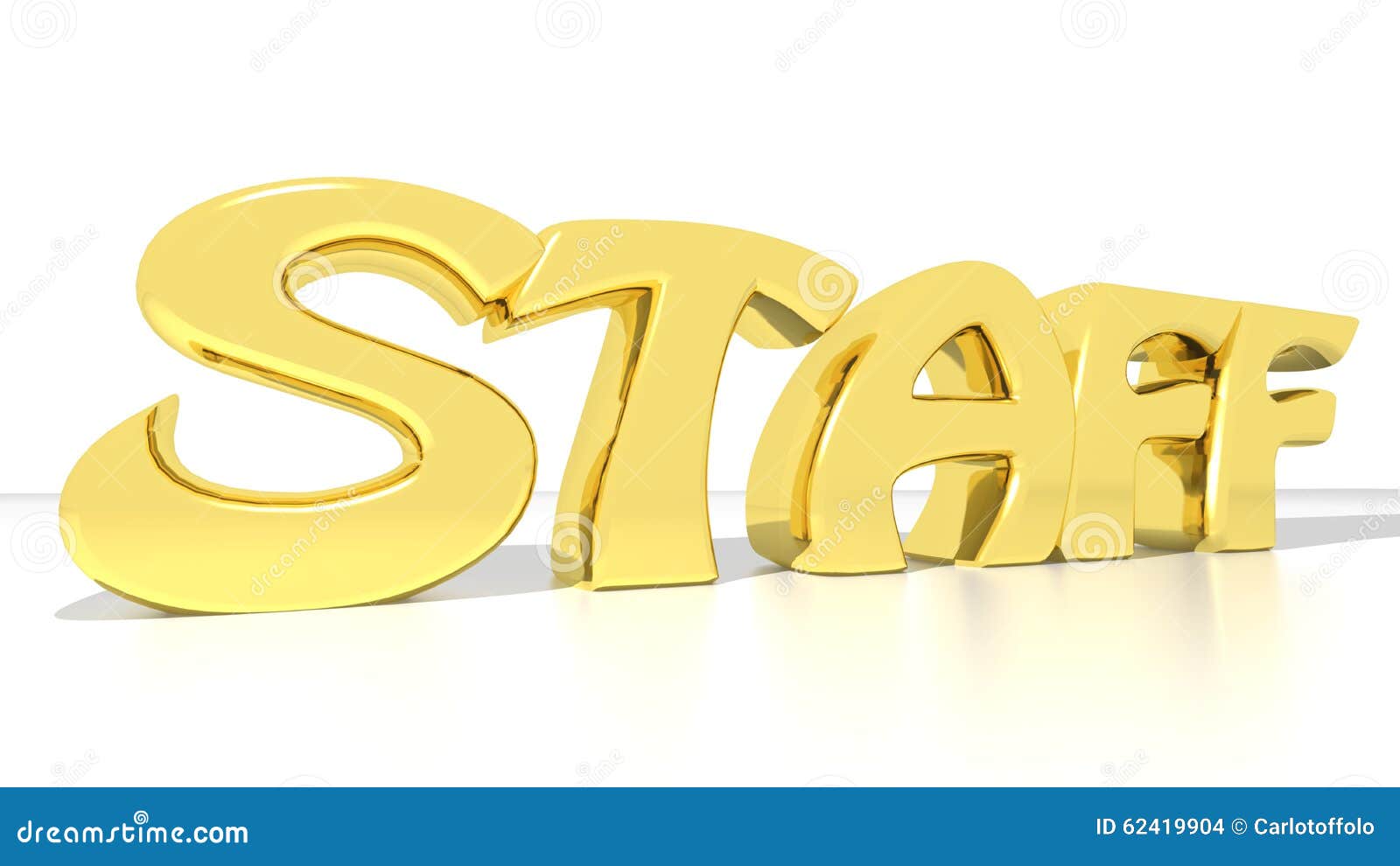 STAFF Gold stock illustration. Illustration of white - 62419904