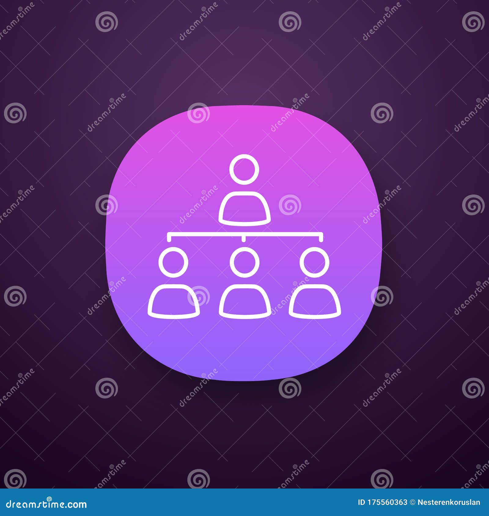 Staff management app icon stock vector. Illustration of manager - 175560363