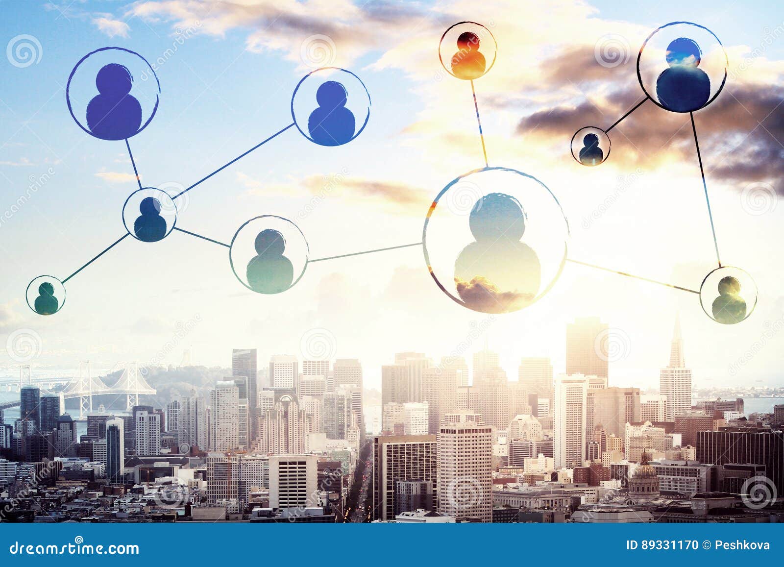 Staff network concept stock illustration. Illustration of management ...