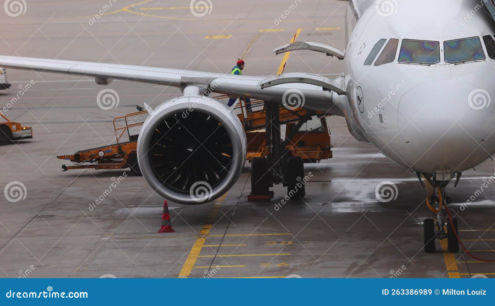 Staff Preparing the Aircraft before Flight. Stock Video - Video of ...