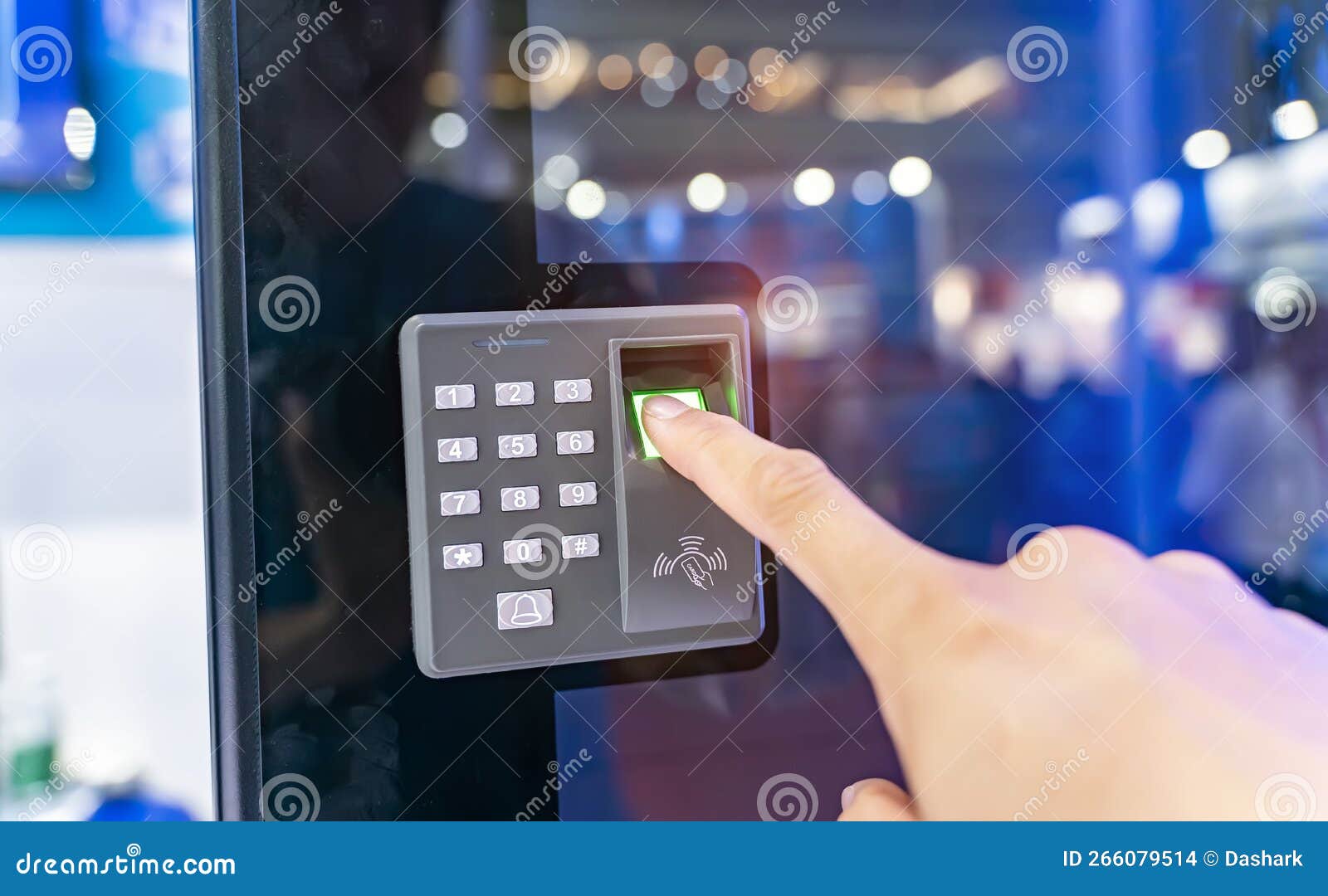 Staff Push Down Electronic Control Machine with Finger Scan To Access ...