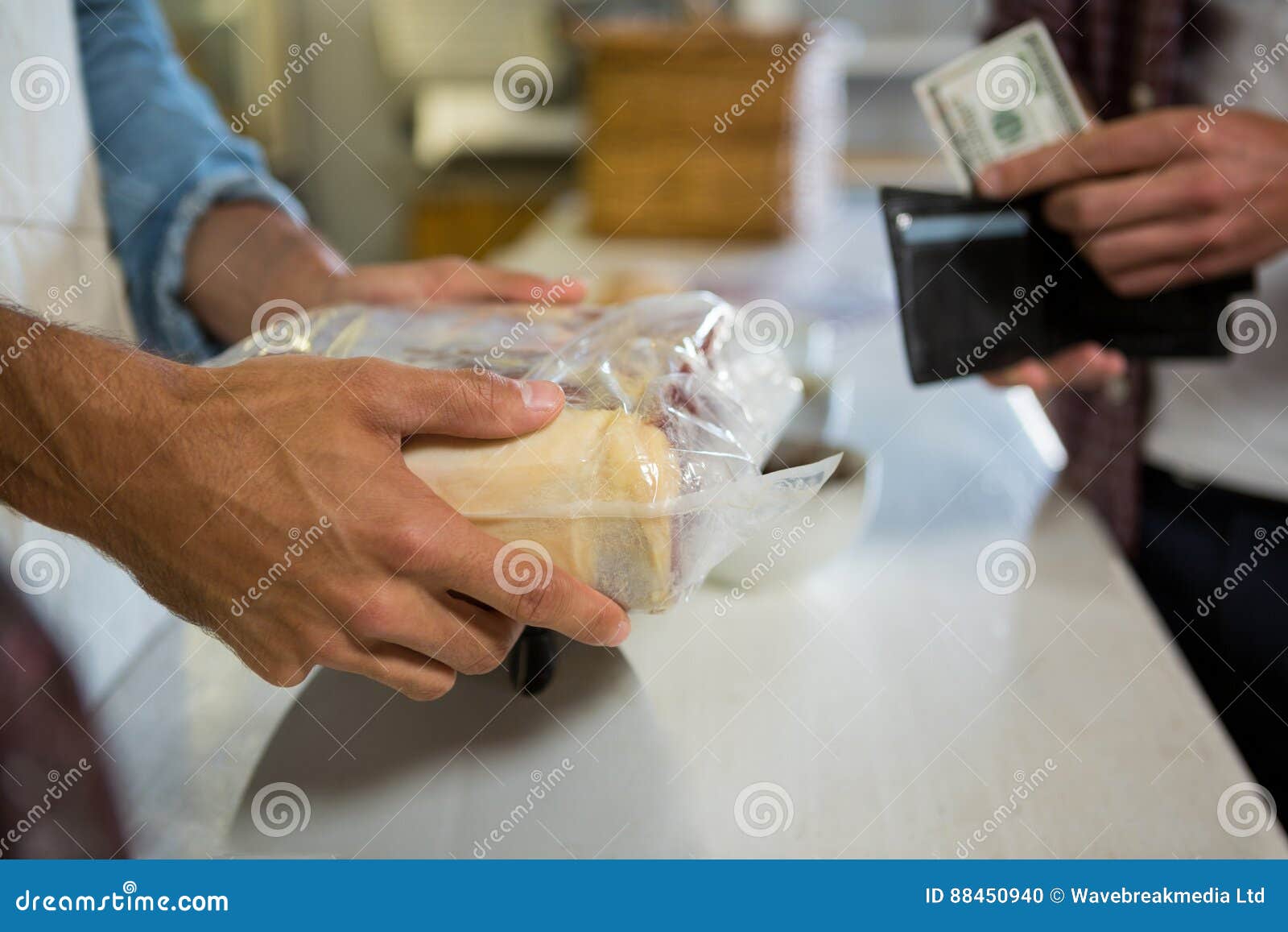 Staff Receiving Payment from the Customer Stock Photo - Image of ...