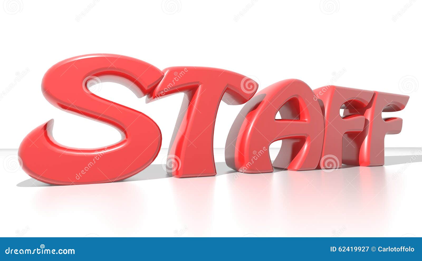 STAFF Red stock illustration. Illustration of written - 62419927