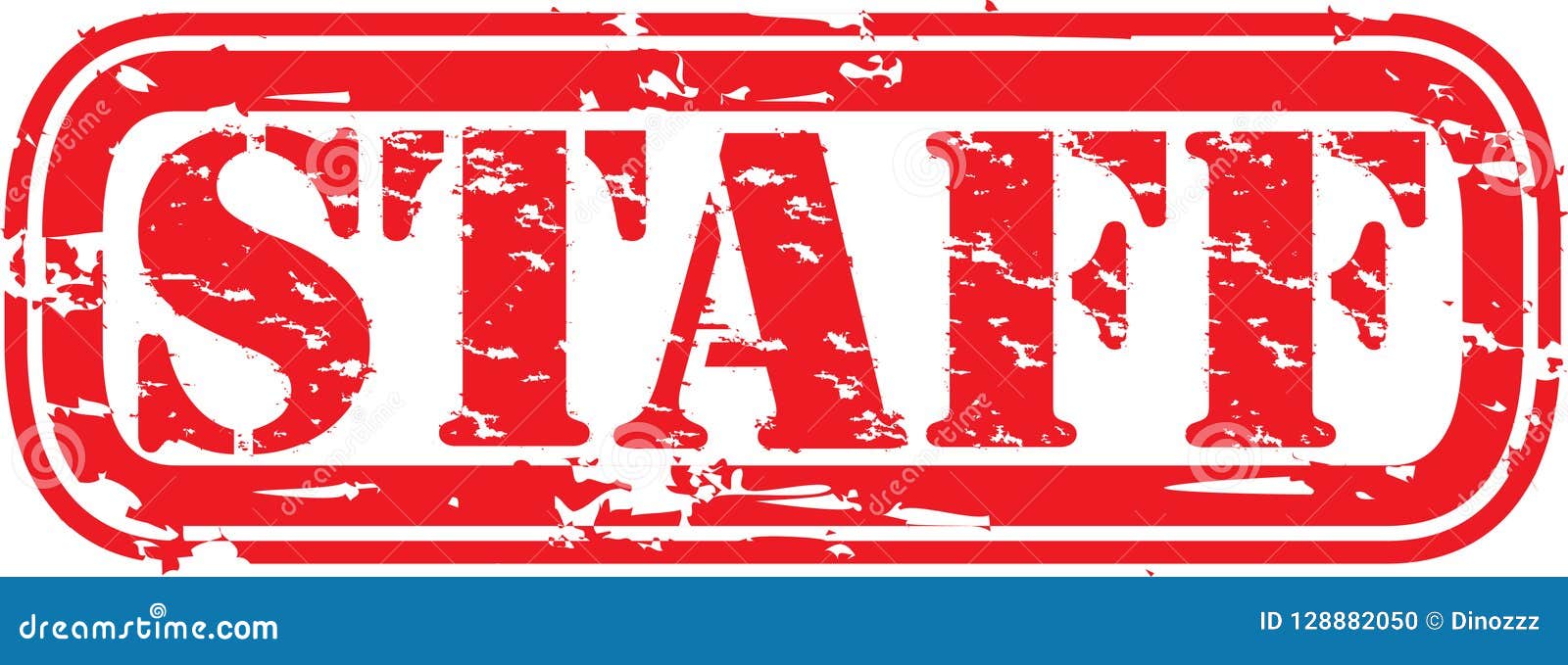 Staff Rubber Stamp, Illustration Stock Vector - Illustration of shop ...