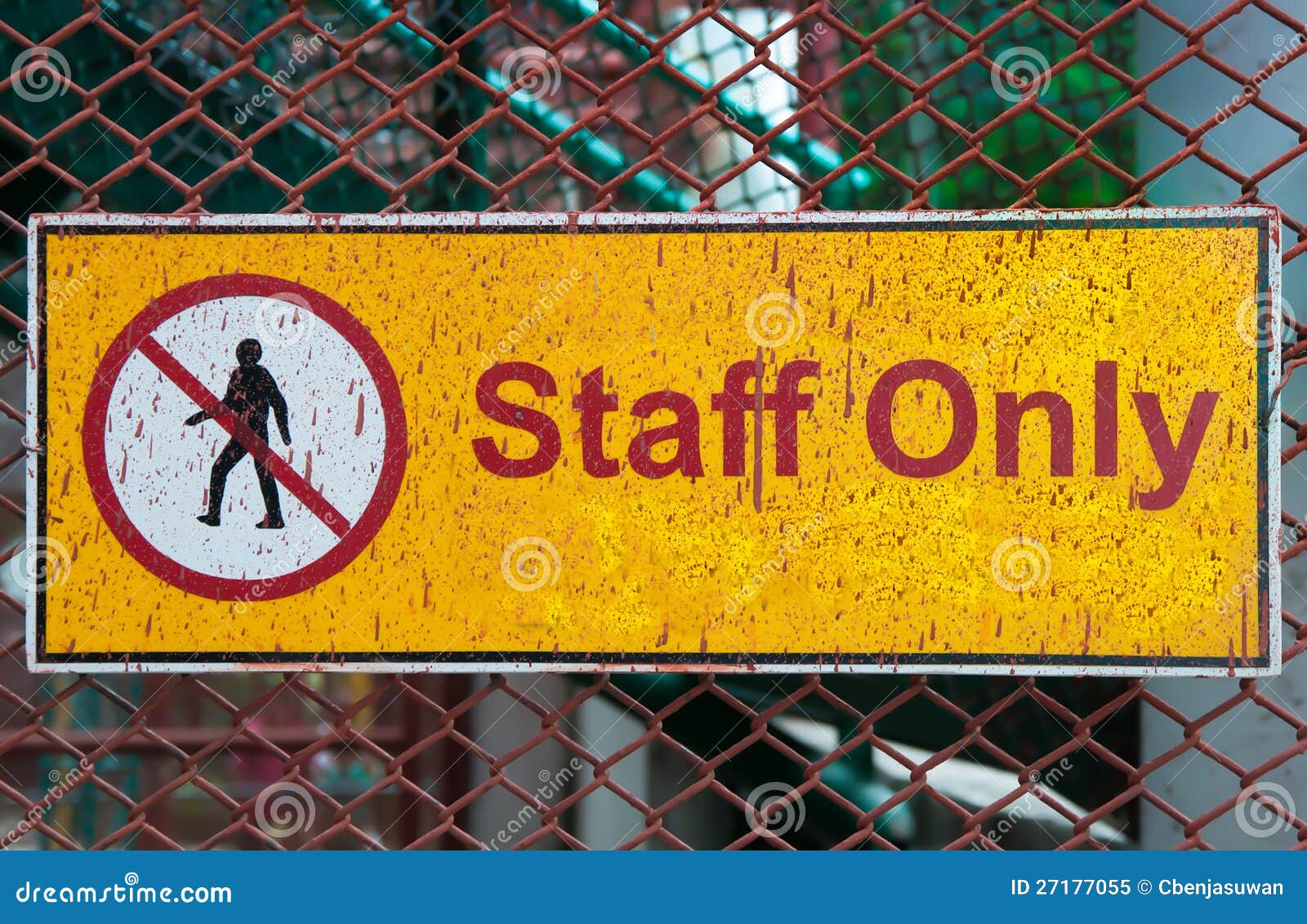Staff only sign stock image. Image of industrial, personnel - 27177055