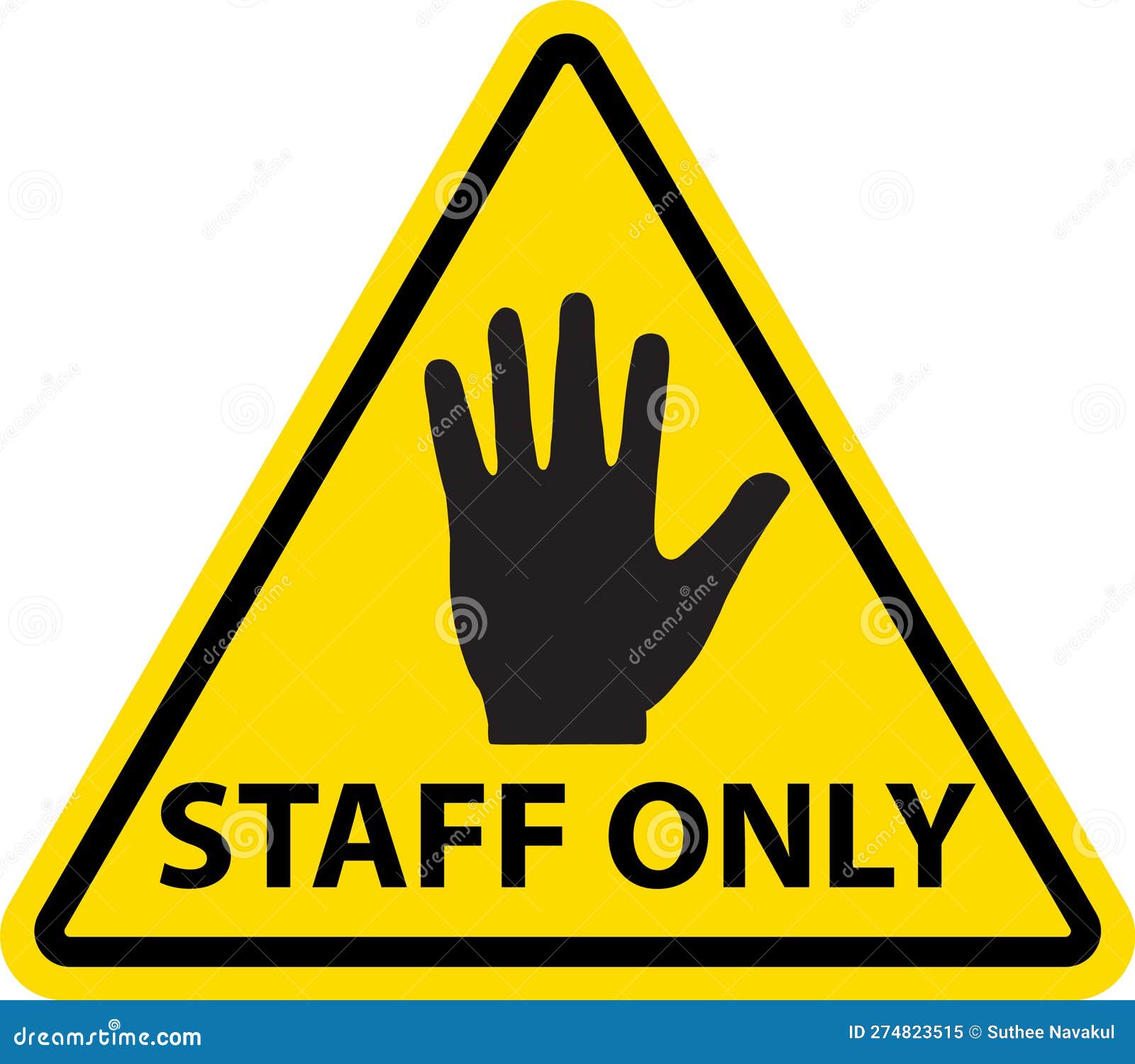 Staff Only Sign. STOP Sign! No Entry Symbol. No Entry Staff Only. Flat ...