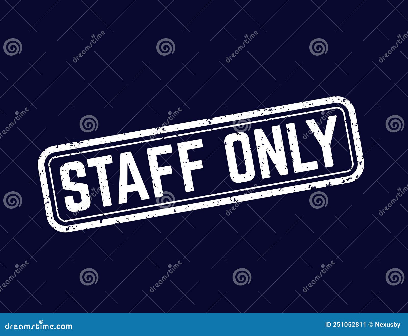 Staff only Sign, Vector Stamp Design Stock Vector - Illustration of ...