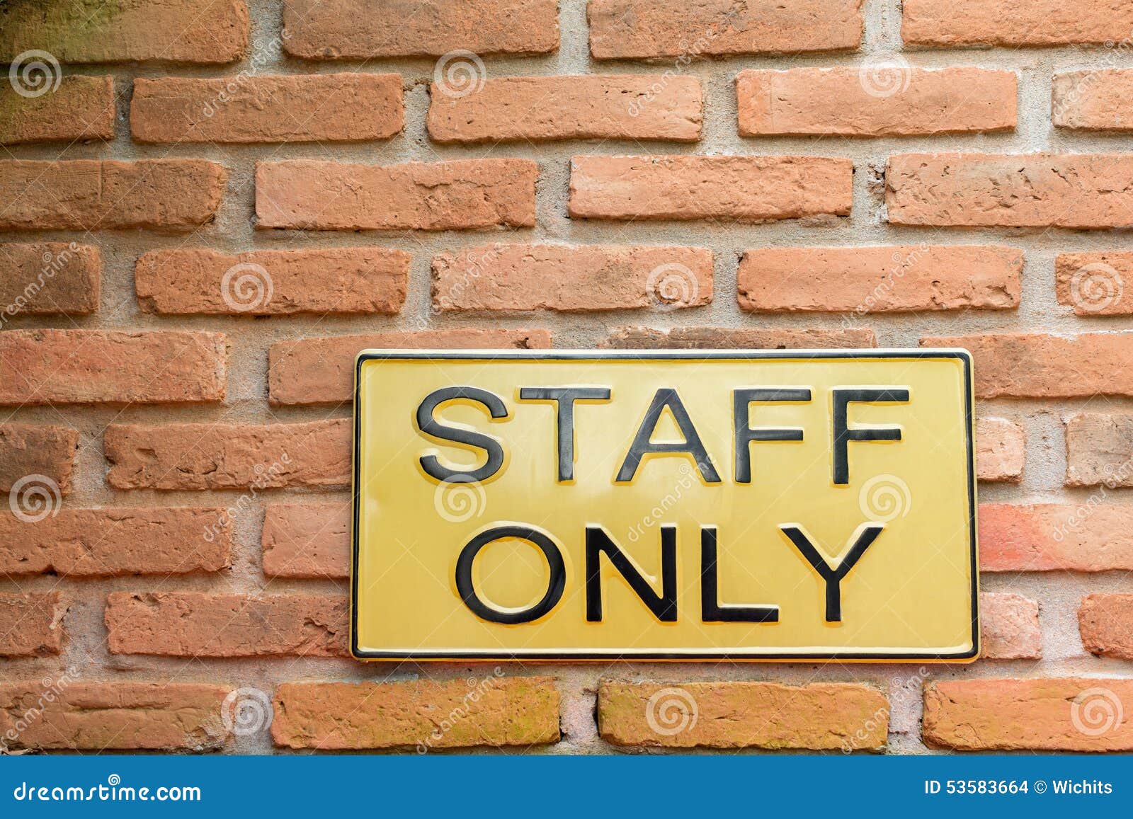 Staff only sign stock photo. Image of gate, corporate - 53583664