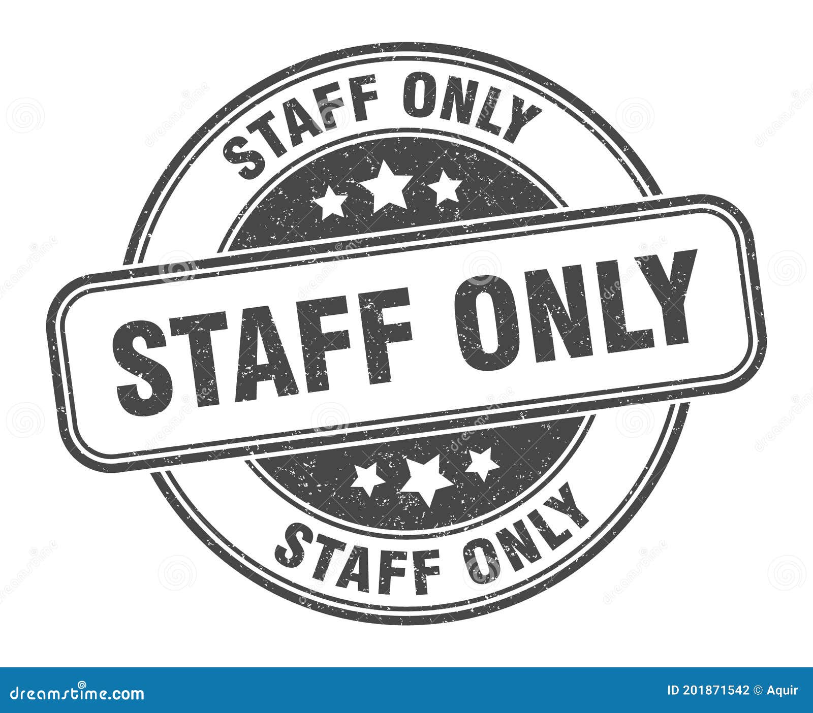 Staff only Stamp. Staff only Label. Round Grunge Sign Stock Vector ...