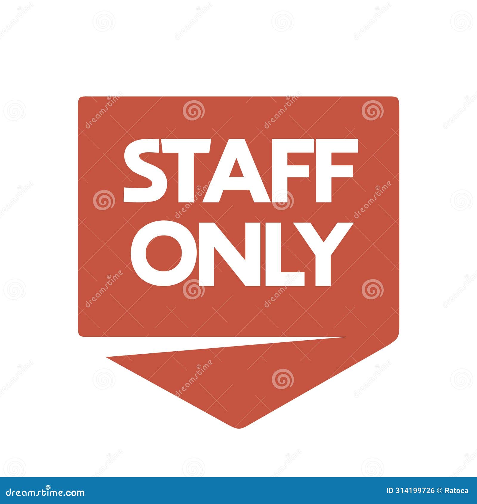 Staff only symbol stock illustration. Illustration of business - 314199726
