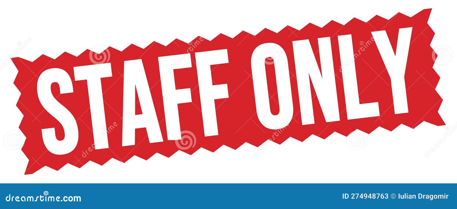 STAFF only Text Written on Red Stamp Sign Stock Illustration ...
