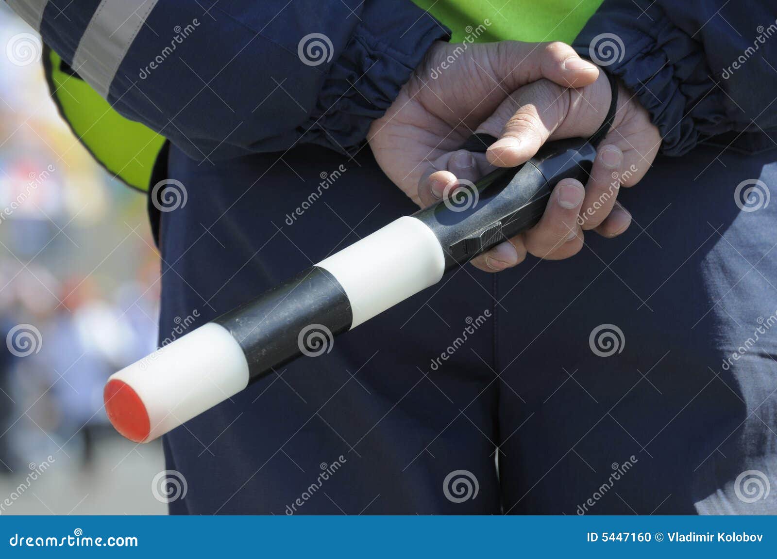 Staff of the Traffic Controller Stock Photo - Image of officer, road ...