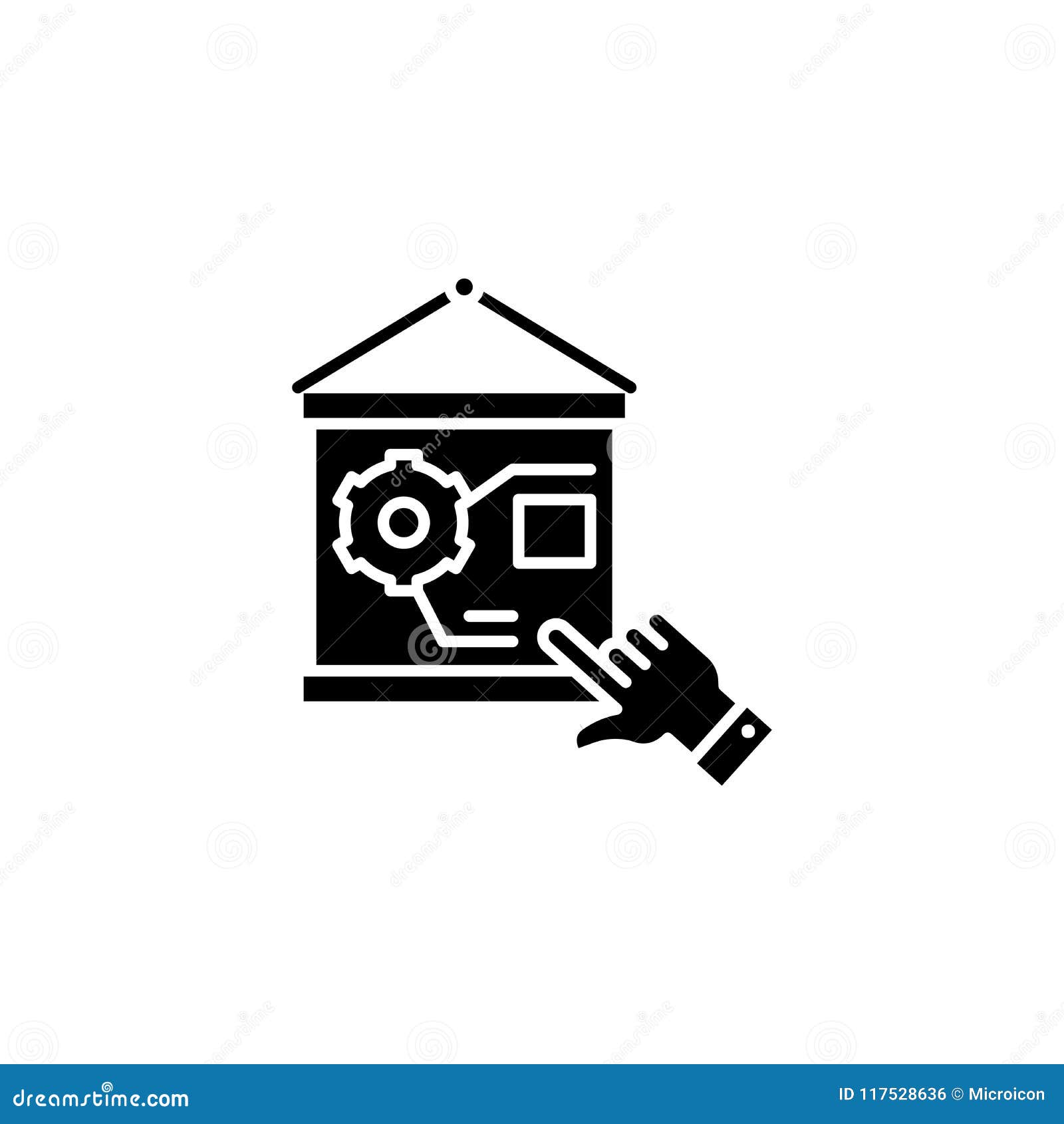 Staff Training Black Icon Concept. Staff Training Flat Vector Symbol ...