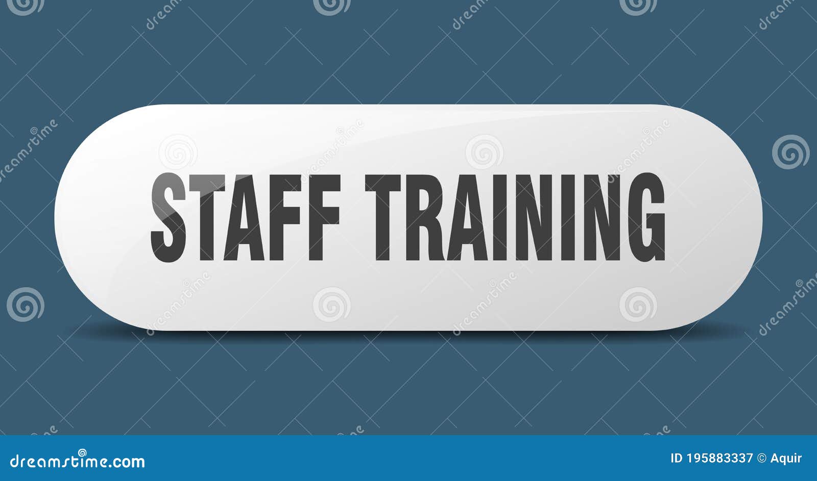 Staff Training Button. Sticker. Banner. Rounded Glass Sign Stock Vector ...