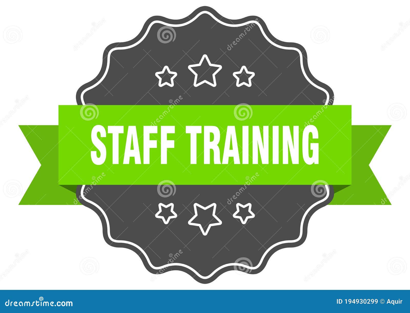 Staff Training Label. Staff Training Isolated Seal. Sticker. Sign Stock ...