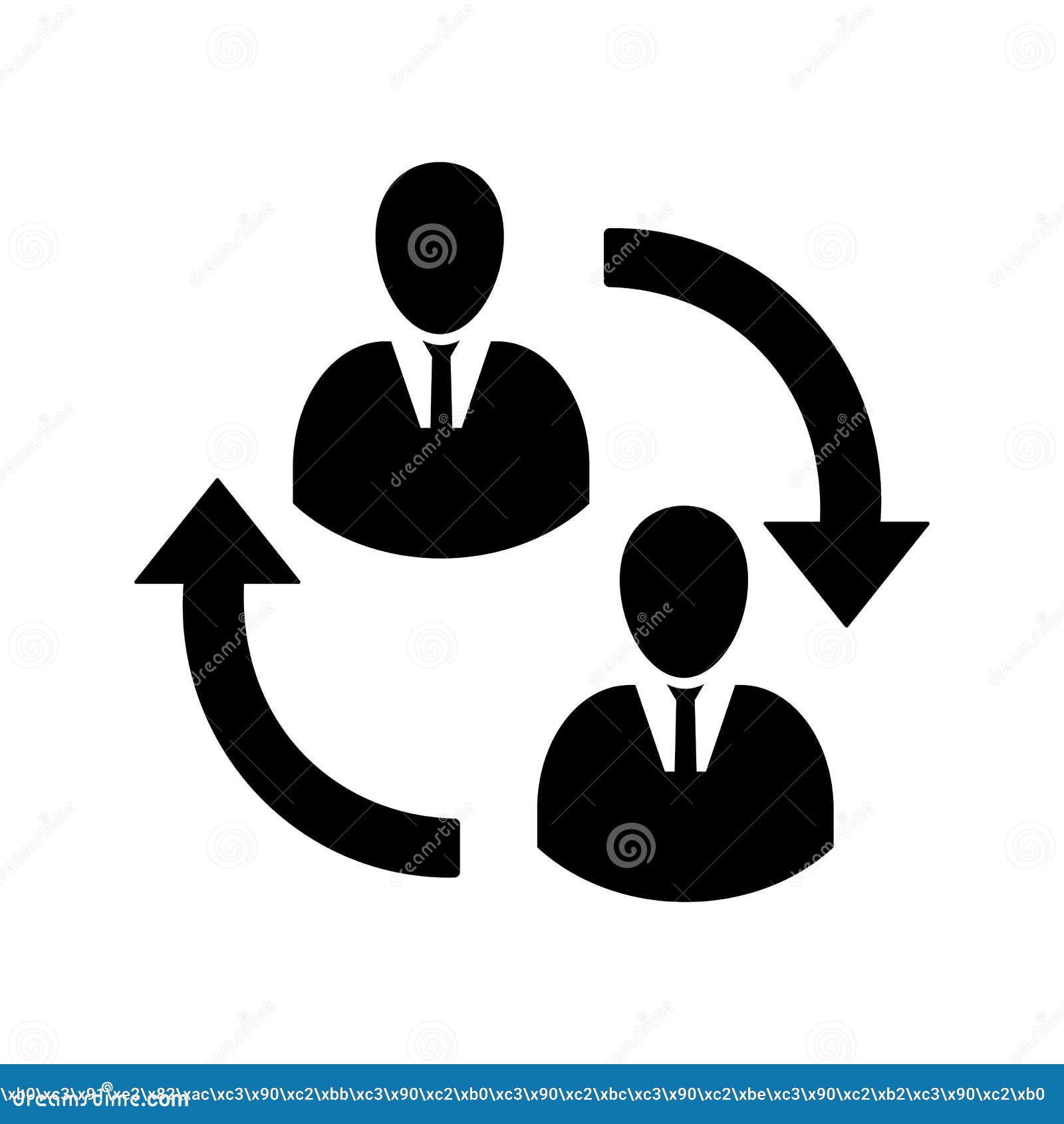 Staff Turnover Line Icon for Web, Mobile and Infographics. Vector Stock ...