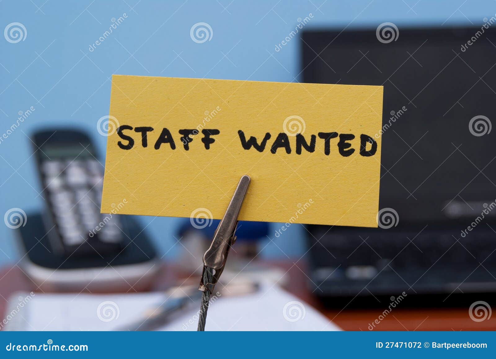 Staff Wanted Urgently Sign On Door Royalty-Free Stock Photography ...