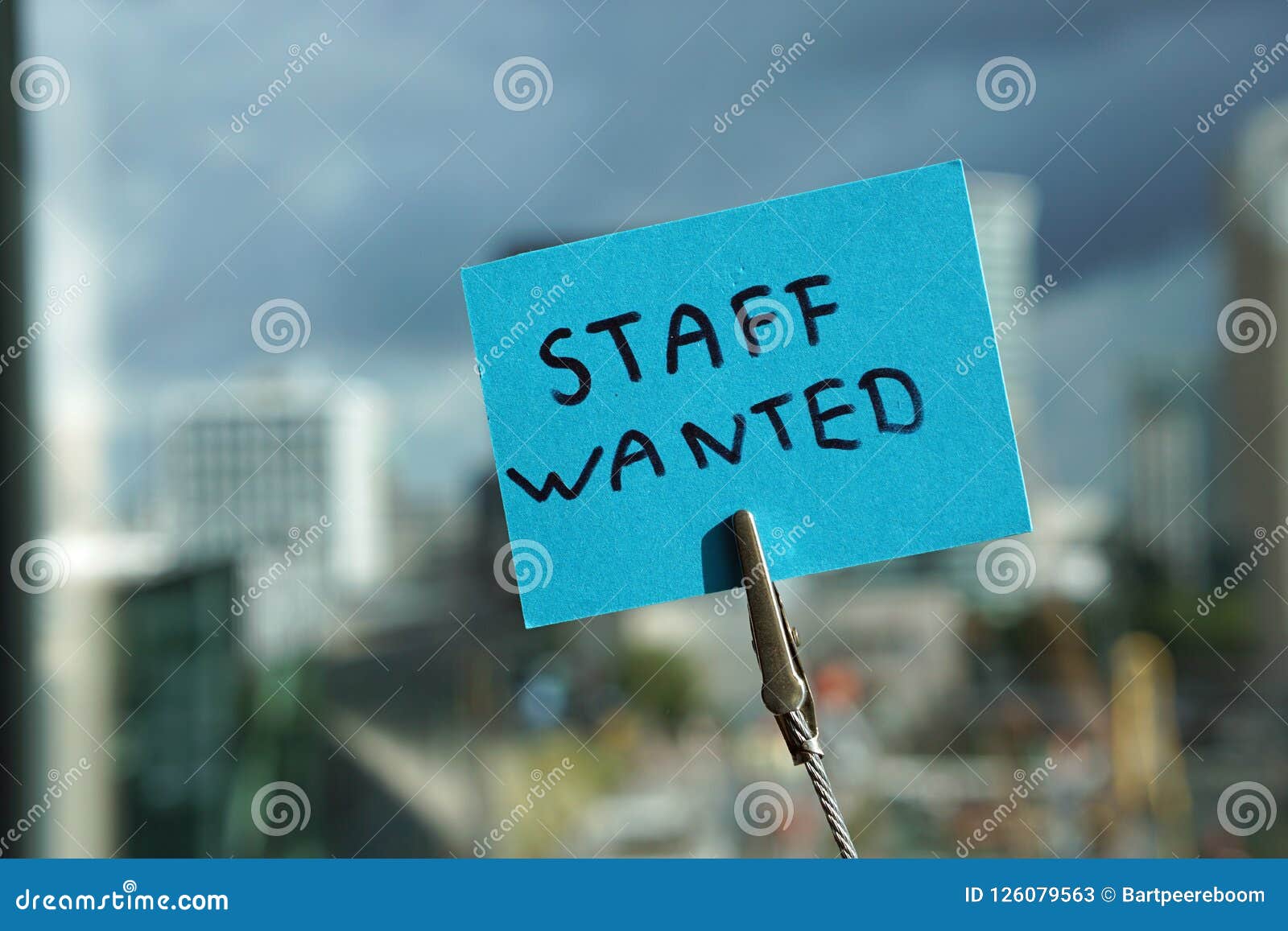 Staff Wanted Urgently Sign On Door Royalty-Free Stock Photography ...