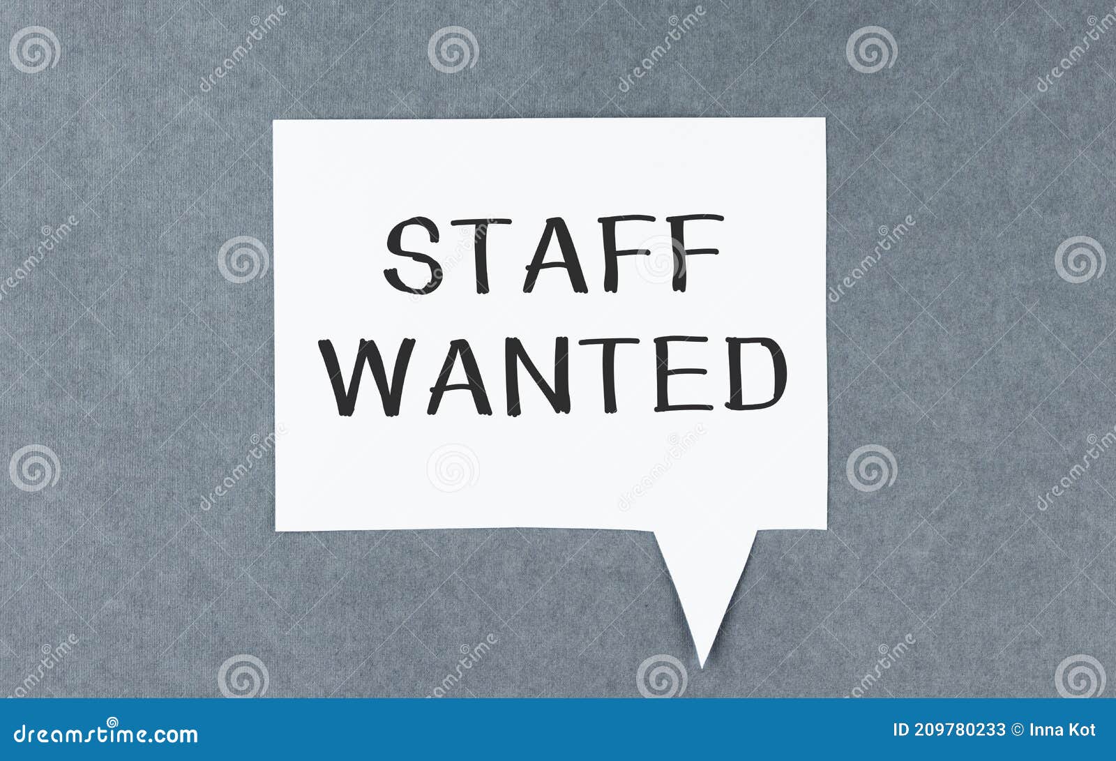 `Staff Wanted` Written on a Paper on the Stock Image - Image of written ...