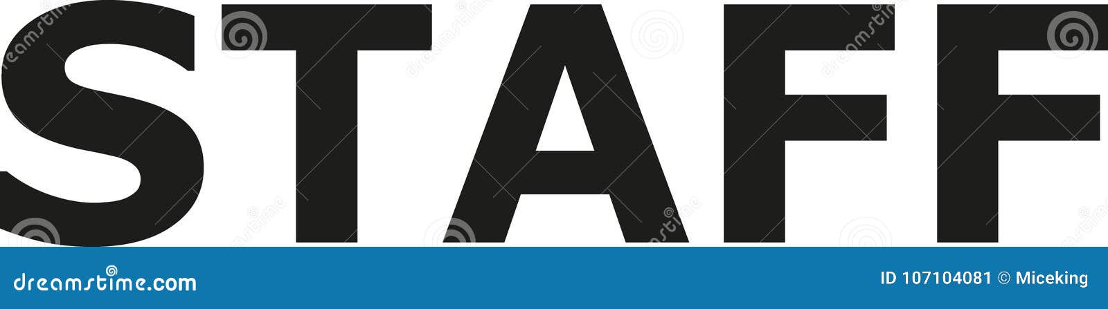 Staff word black vector stock vector. Illustration of symbol - 107104081